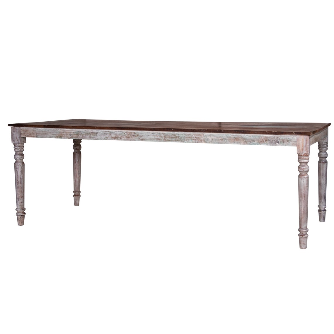 Rustic 90 Inch Long Solid Wood Dining Table - Etsy