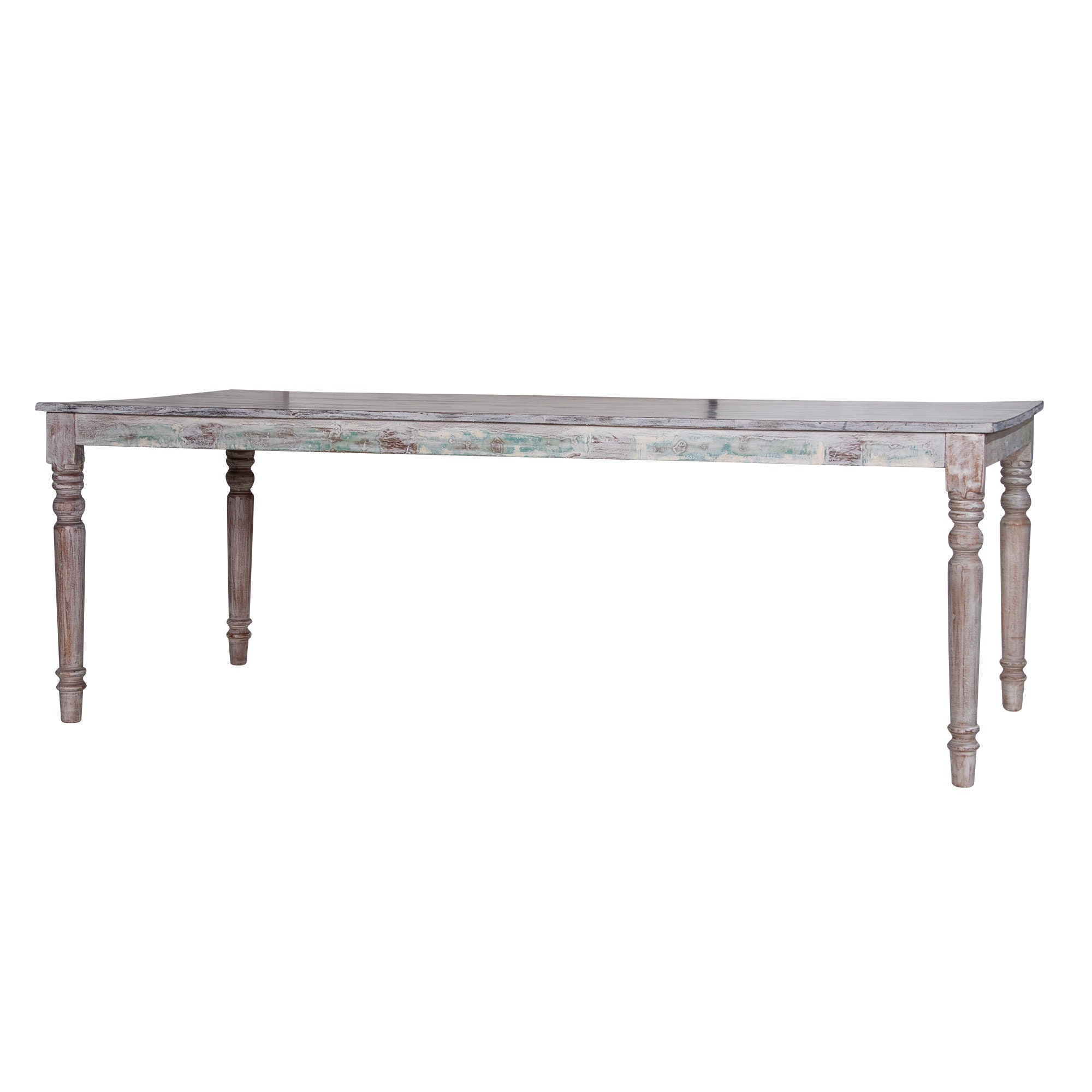 White 90 Inch Long Solid Wood Dining Table - Etsy