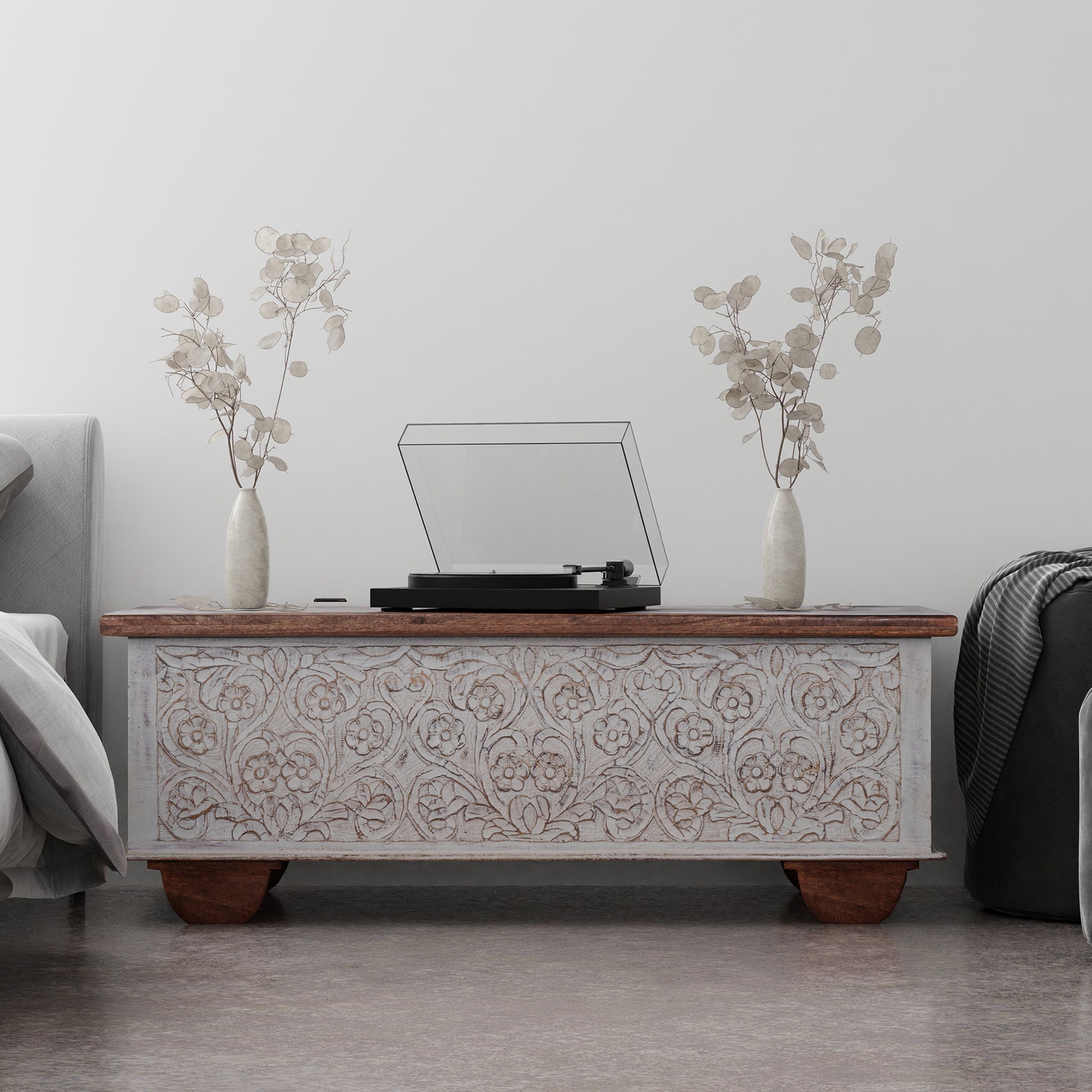 White Storage Trunk - Etsy