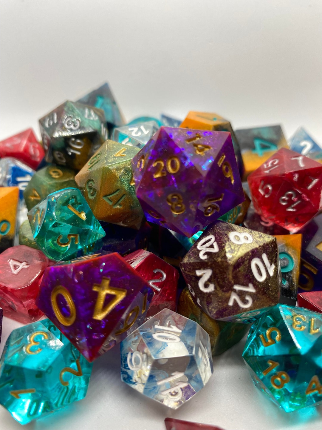 Custom Dice Set - Classic 7 Dice Set - Etsy