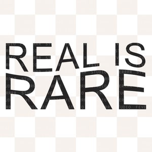 Real is Rare SVG Png Trendy Svg Aesthetic Svg Y2K Svg - Etsy Canada