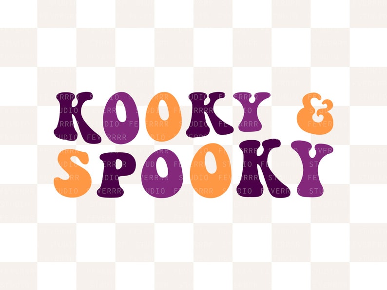 Kooky & Spooky SVG Png Halloween Svg Spooky Svg Trendy - Etsy