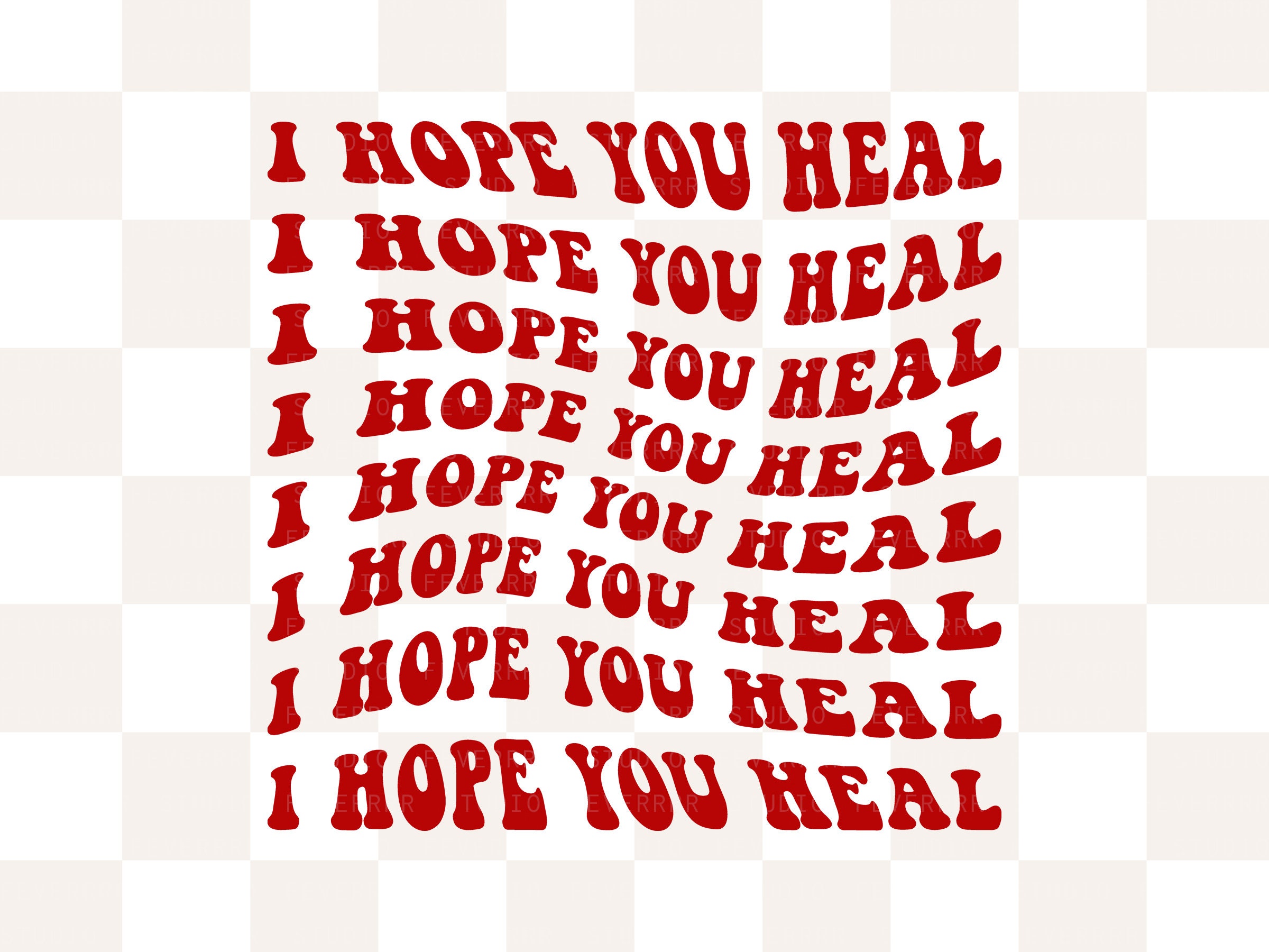 I Hope You Heal SVG | Png | Self Love Svg | Distorted Text Svg ...