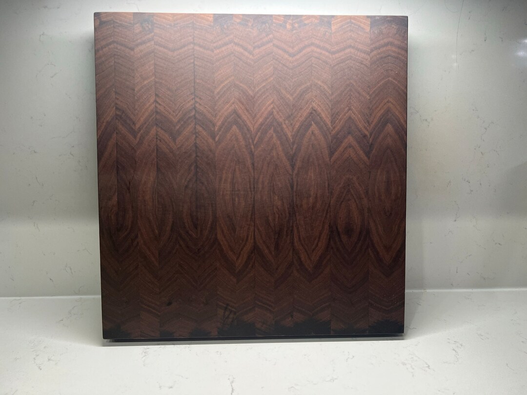 Handcrafted Walnut End Grain Butcher Block Cutting Board 14x14 - Etsy