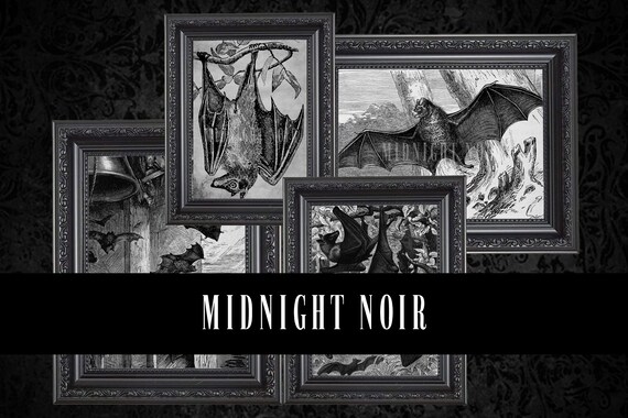 Gothic Macabre Art Print Digital Wall Art Poster Set of 4 8 X - Etsy