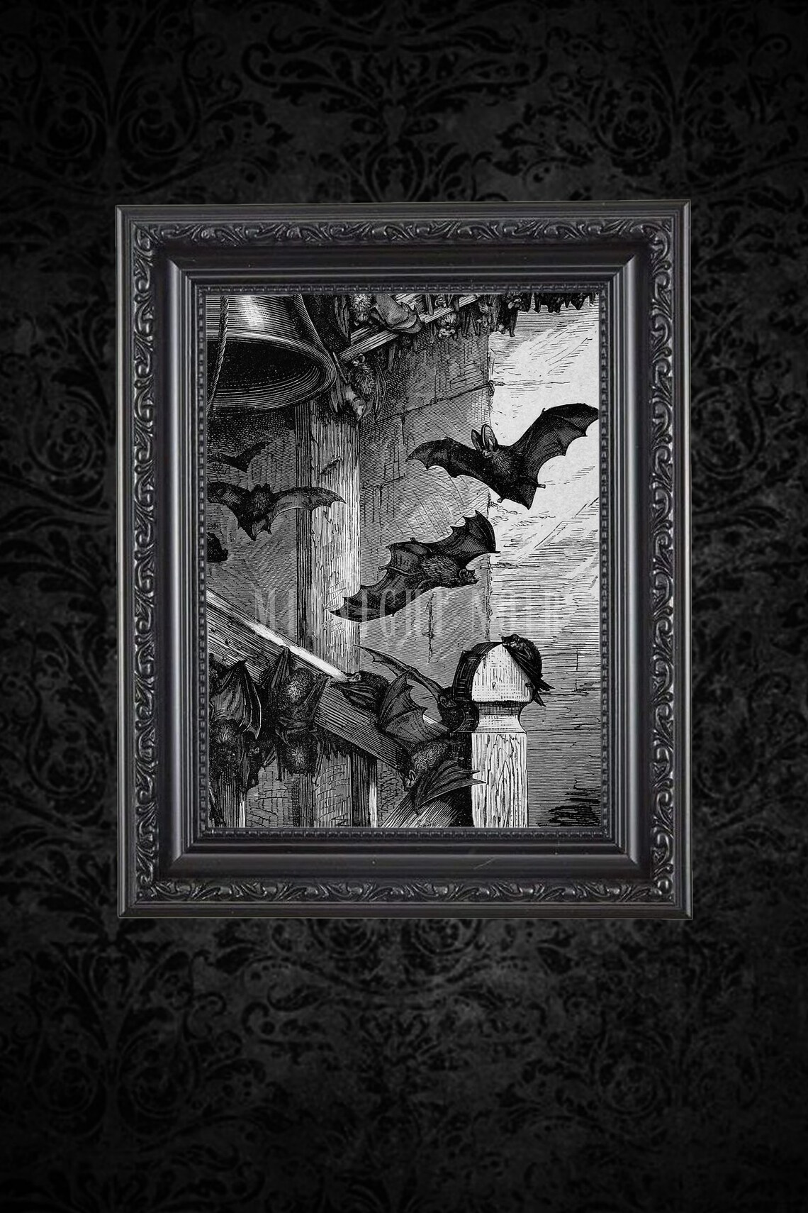 Gothic Macabre Art Print Digital Wall Art Poster Set of 4 8 X 12 - Etsy