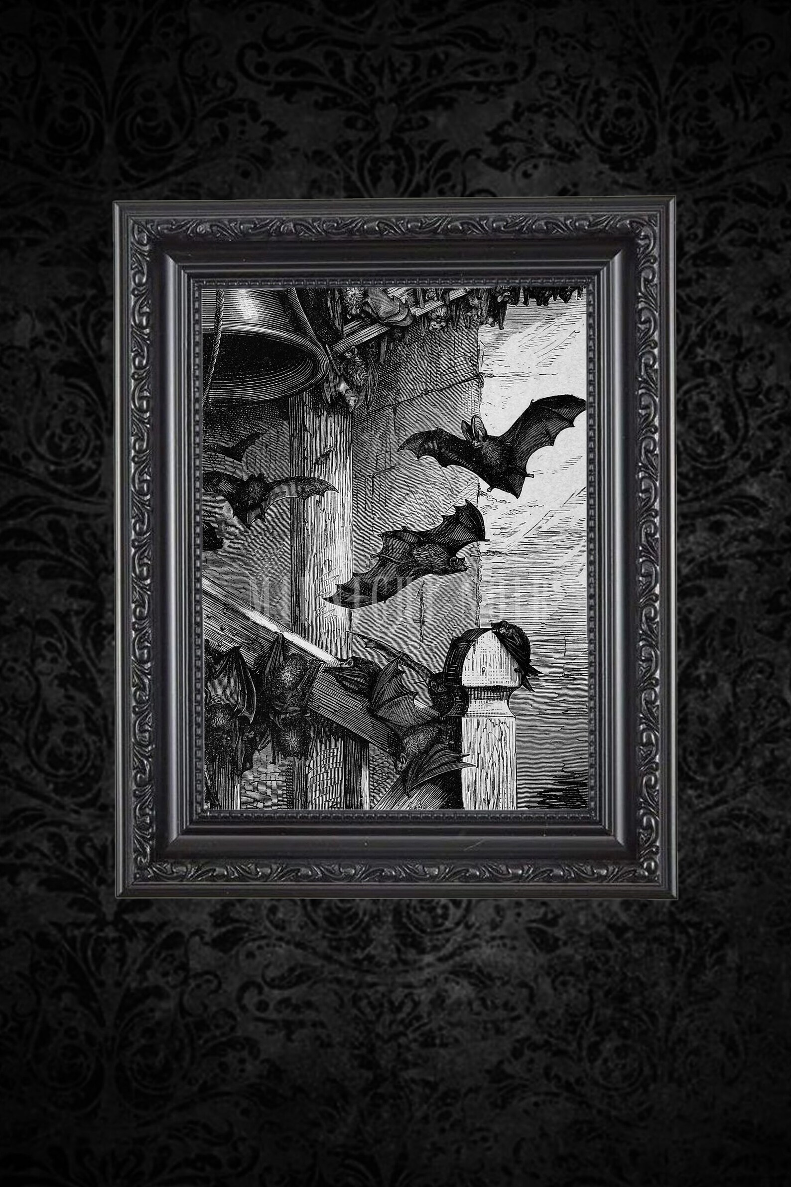 Gothic Macabre Art Print Digital Wall Art Poster Set of 4 8 X - Etsy