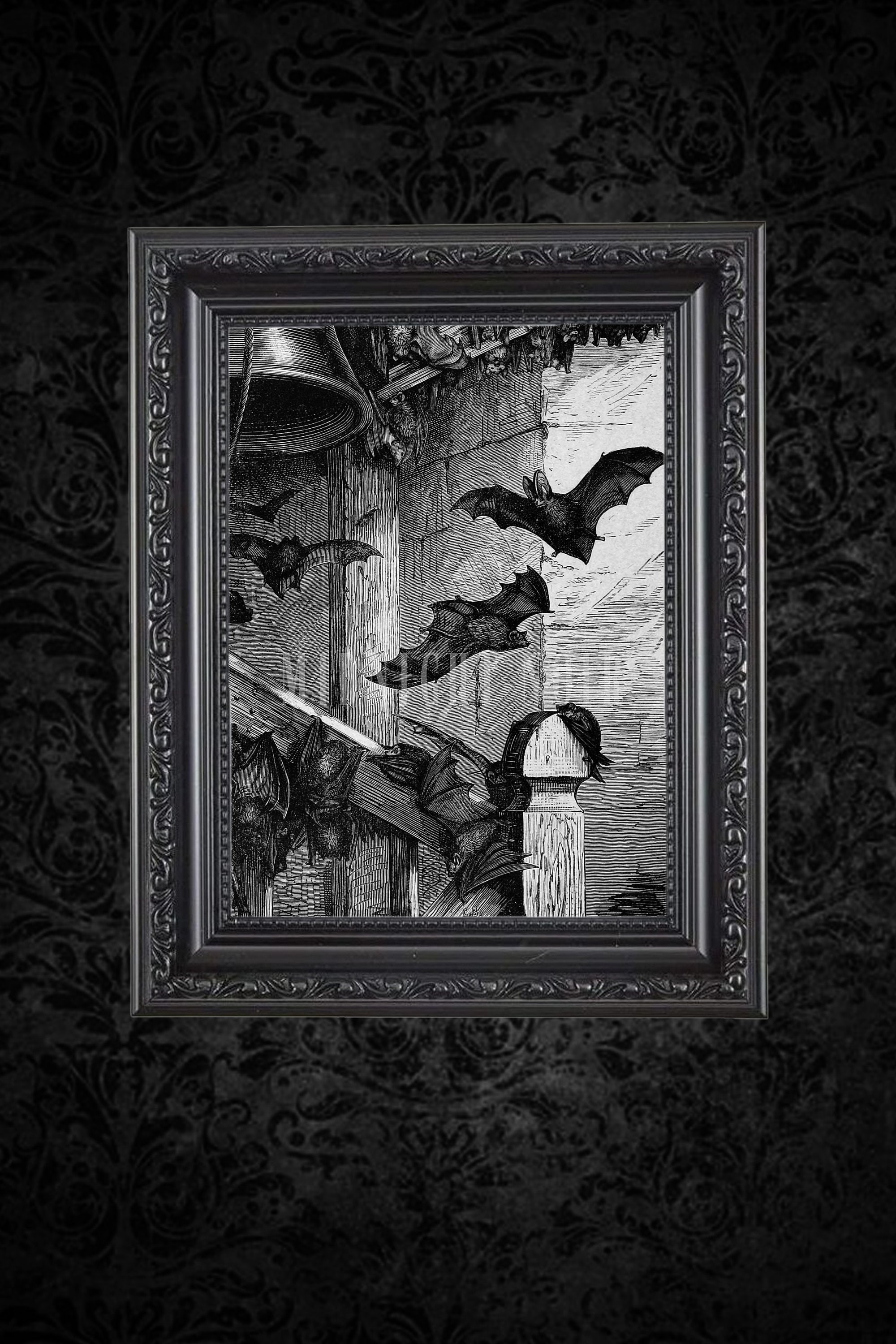 Gothic Macabre Art Print Digital Wall Art Poster Set of 4 8 X 12 - Etsy