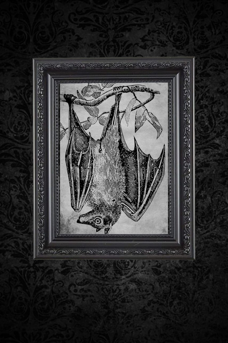 Gothic Macabre Art Print Digital Wall Art Poster Set of 4 8 X - Etsy