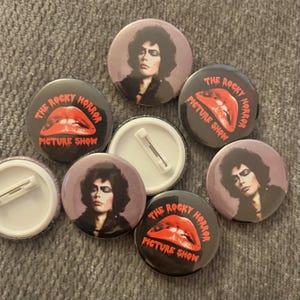 Rocky Horror Picture Show Buttons, Pin Twin Set - 1.25" Dr. Frank-n ...