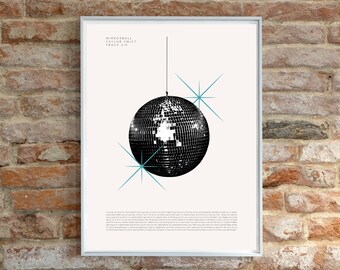 Taylor Swift Mirrorball Poster Disco Print Shining Just for - Etsy