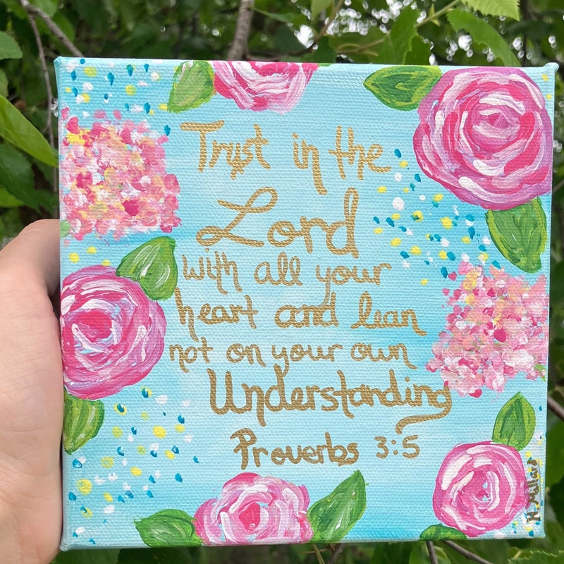 Bible Verse Painting - Etsy