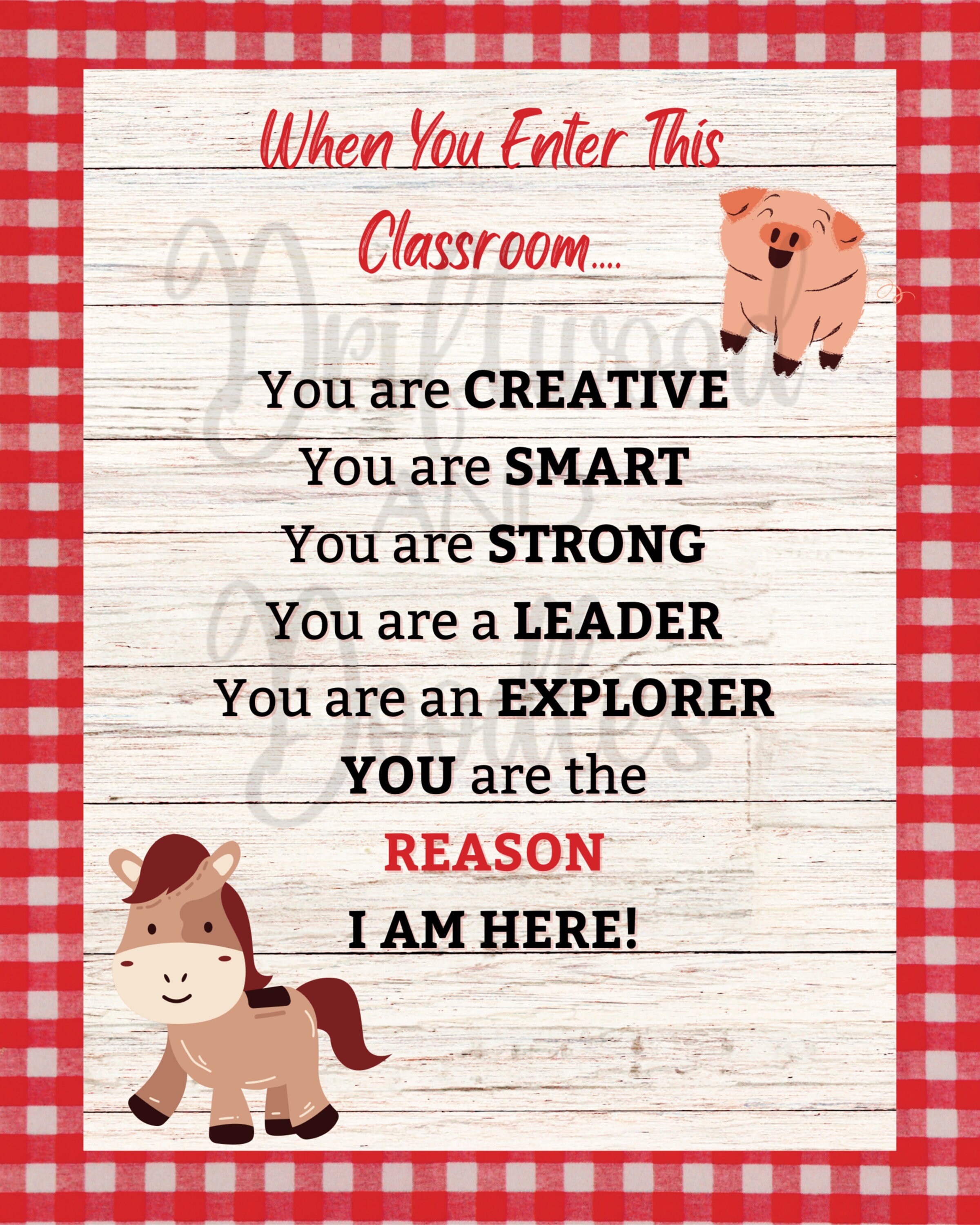 Farm Classroom Decor, Farm Classroom Poster, Farm Animal Poster, Farm ...