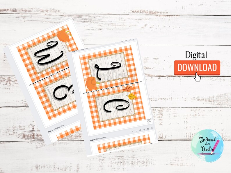 Fall Welcome Banner: Classroom Bulletin Board Decor (digital Download ...