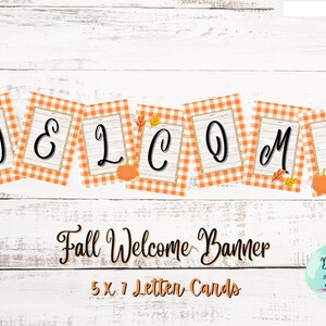 Fall Welcome Banner, Fall Bulletin Board Classroom Decor, Classroom ...