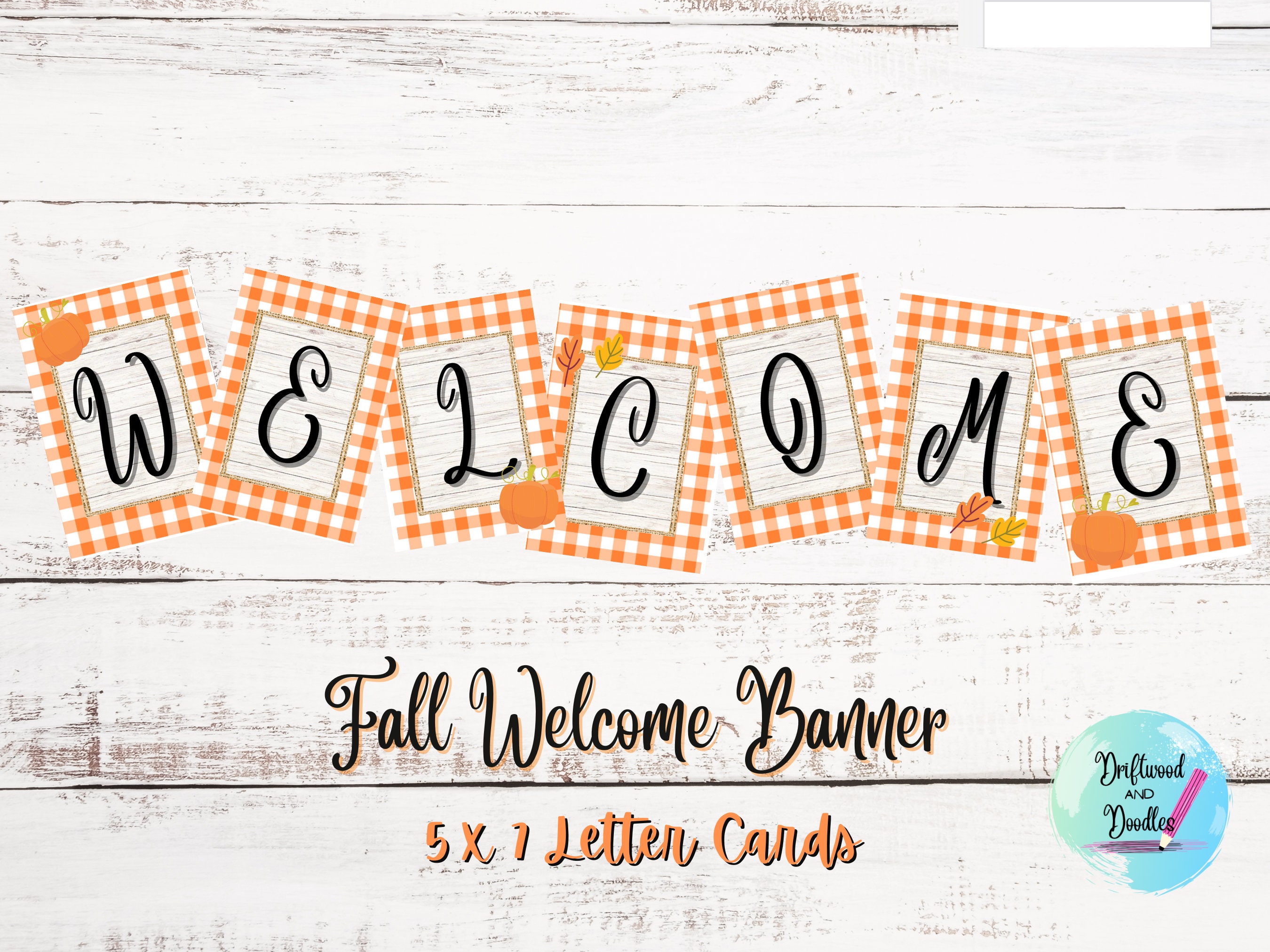 Fall Welcome Banner, Fall Bulletin Board Classroom Decor, Classroom ...