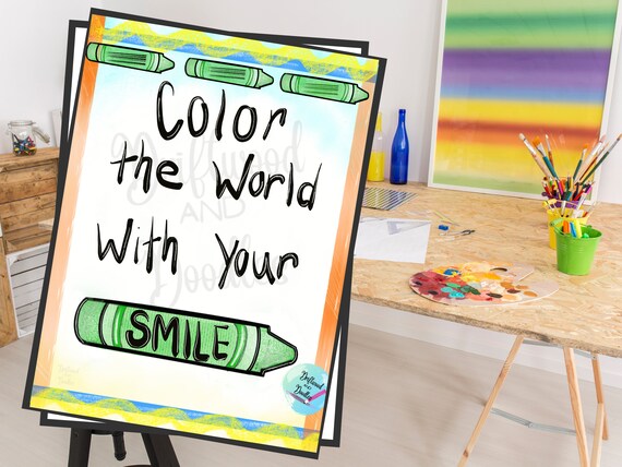 Colorful Classroom Poster Encouraging Classroom Decor - Etsy