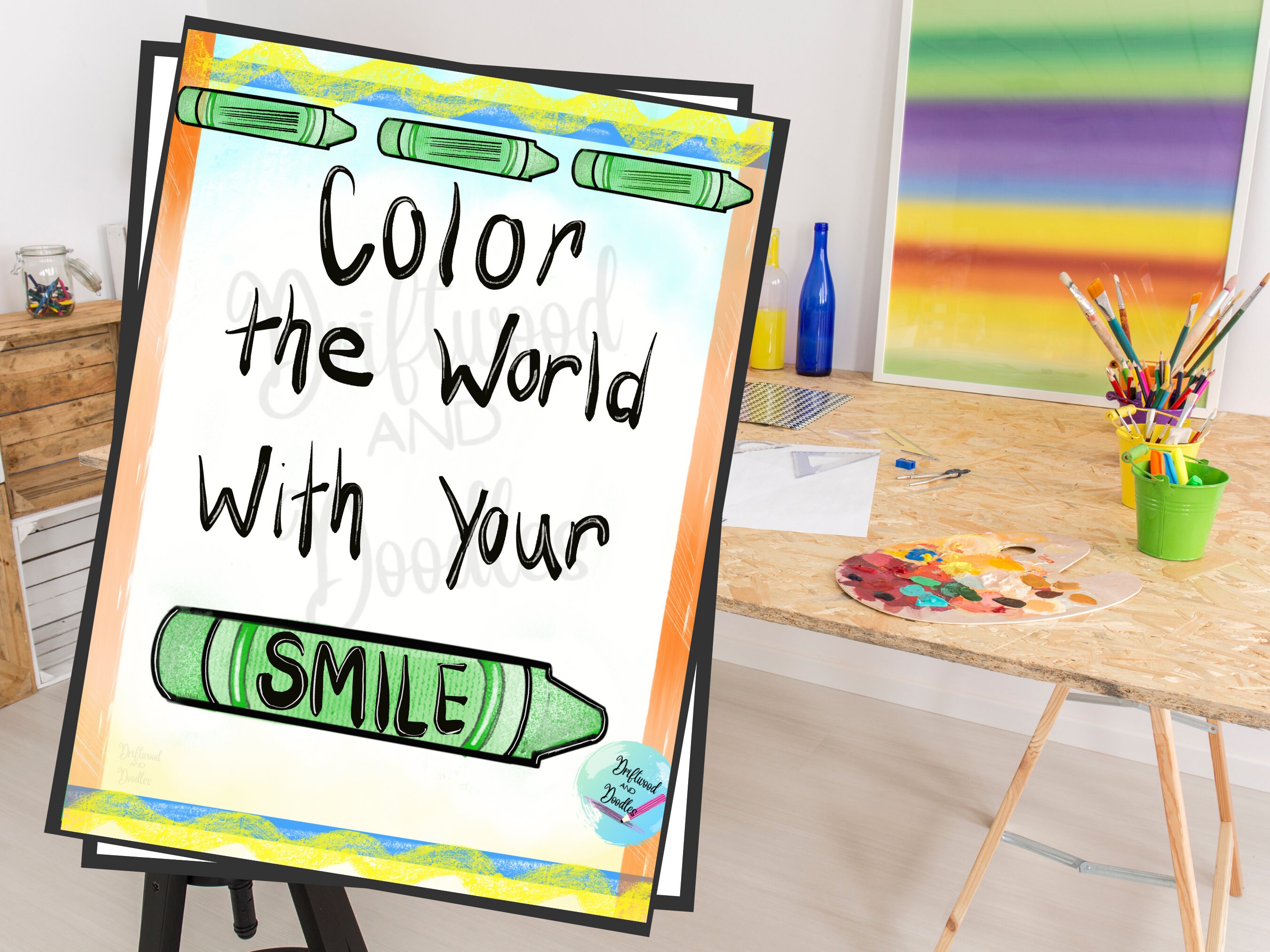 Colorful Classroom Poster, Encouraging Classroom Decor, Digital ...
