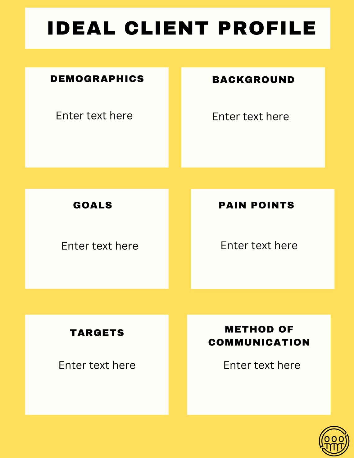 Ideal Client Profile Guideline, Client Profile Template, Client Tracker ...