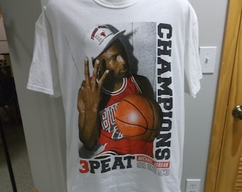 Michael Jordan 3 Peat - Etsy