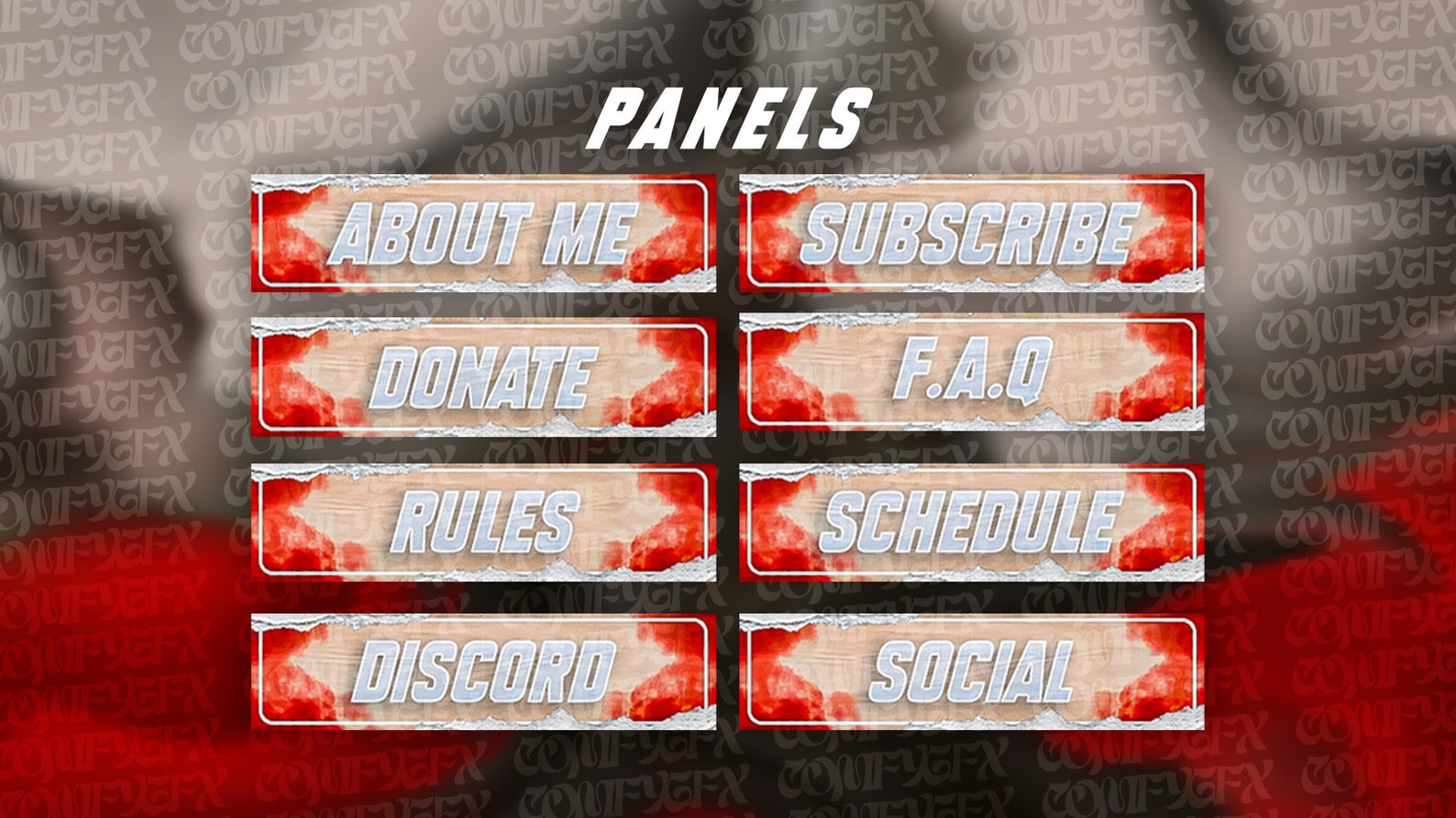 Warzone/cod Mw3 Twitch Overlay Bundle (panels, Alerts, Screens, Overlay ...