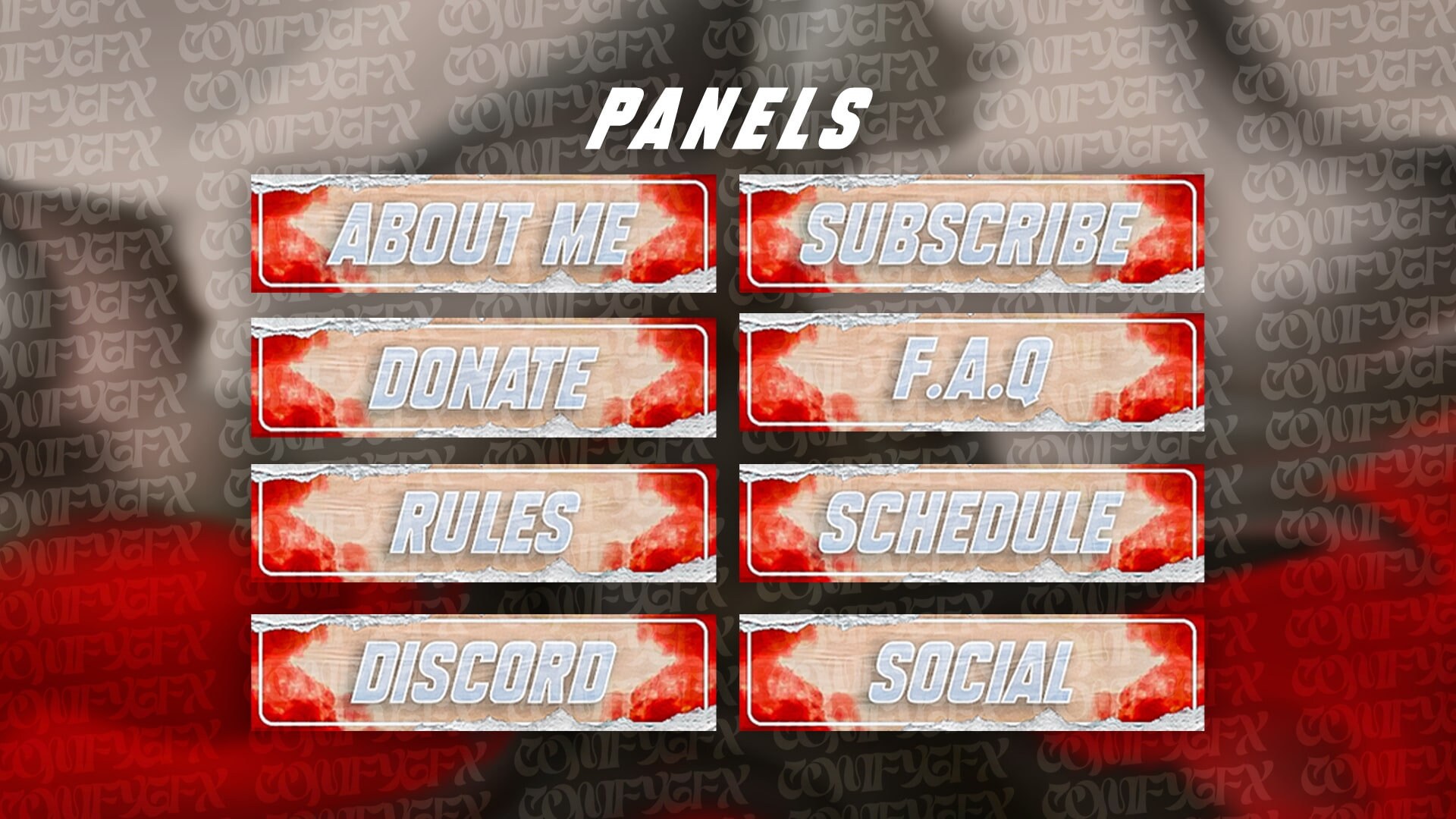 Warzone/cod Mw3 Twitch Overlay Bundle (panels, Alerts, Screens, Overlay ...