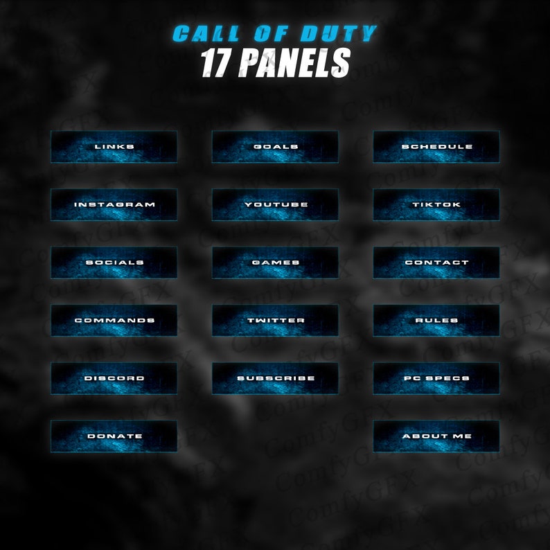 Warzone/cod Mw3 Twitch Overlay Bundle (panels, Screens, Overlay) - Etsy