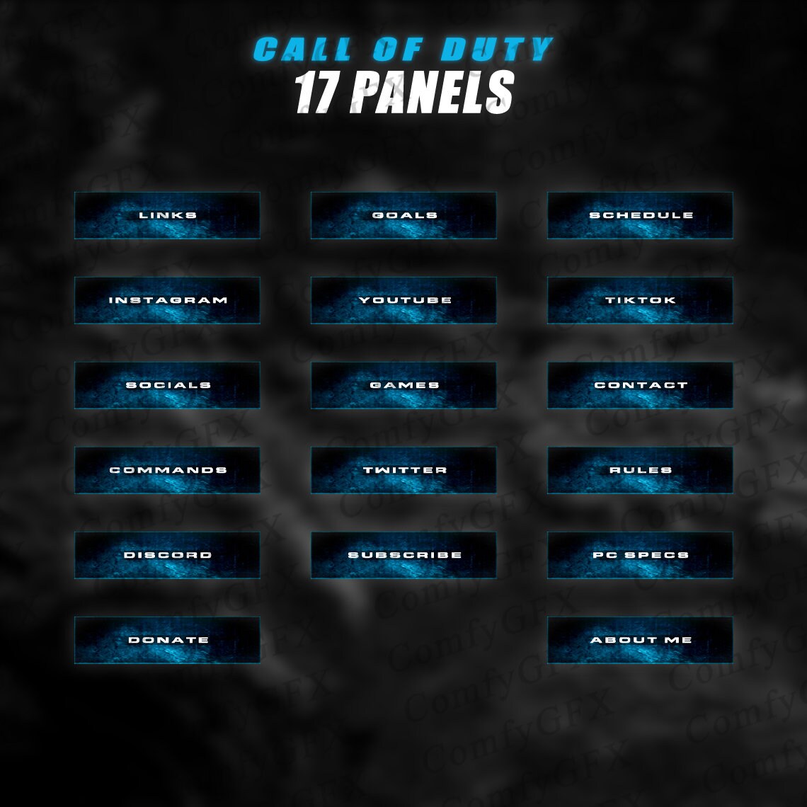 Warzone/cod Mw3 Twitch Overlay Bundle (panels, Screens, Overlay) - Etsy