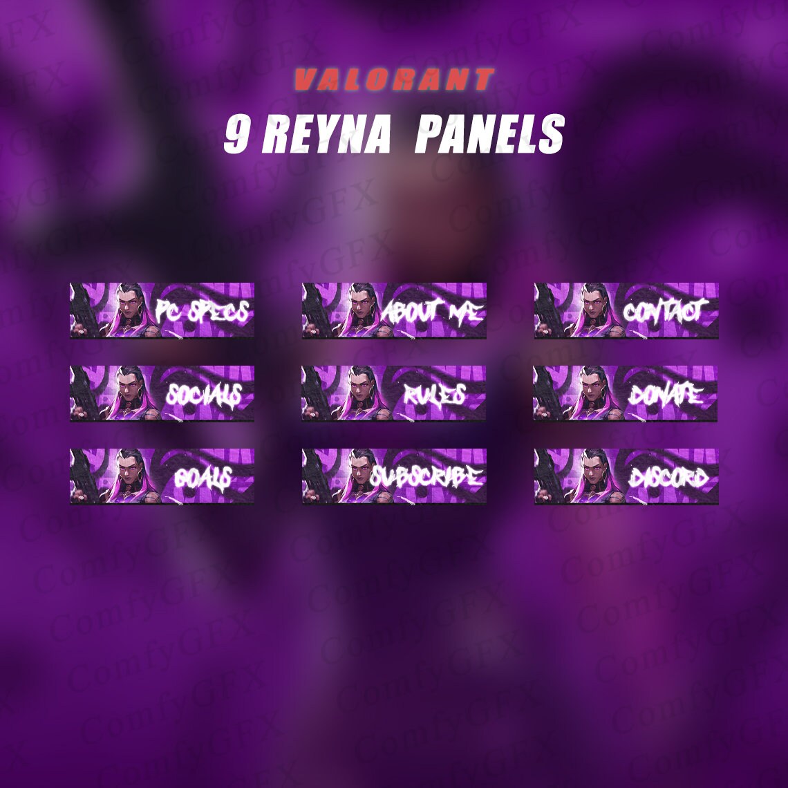 Valorant Reyna Twitch Stream Package - Etsy