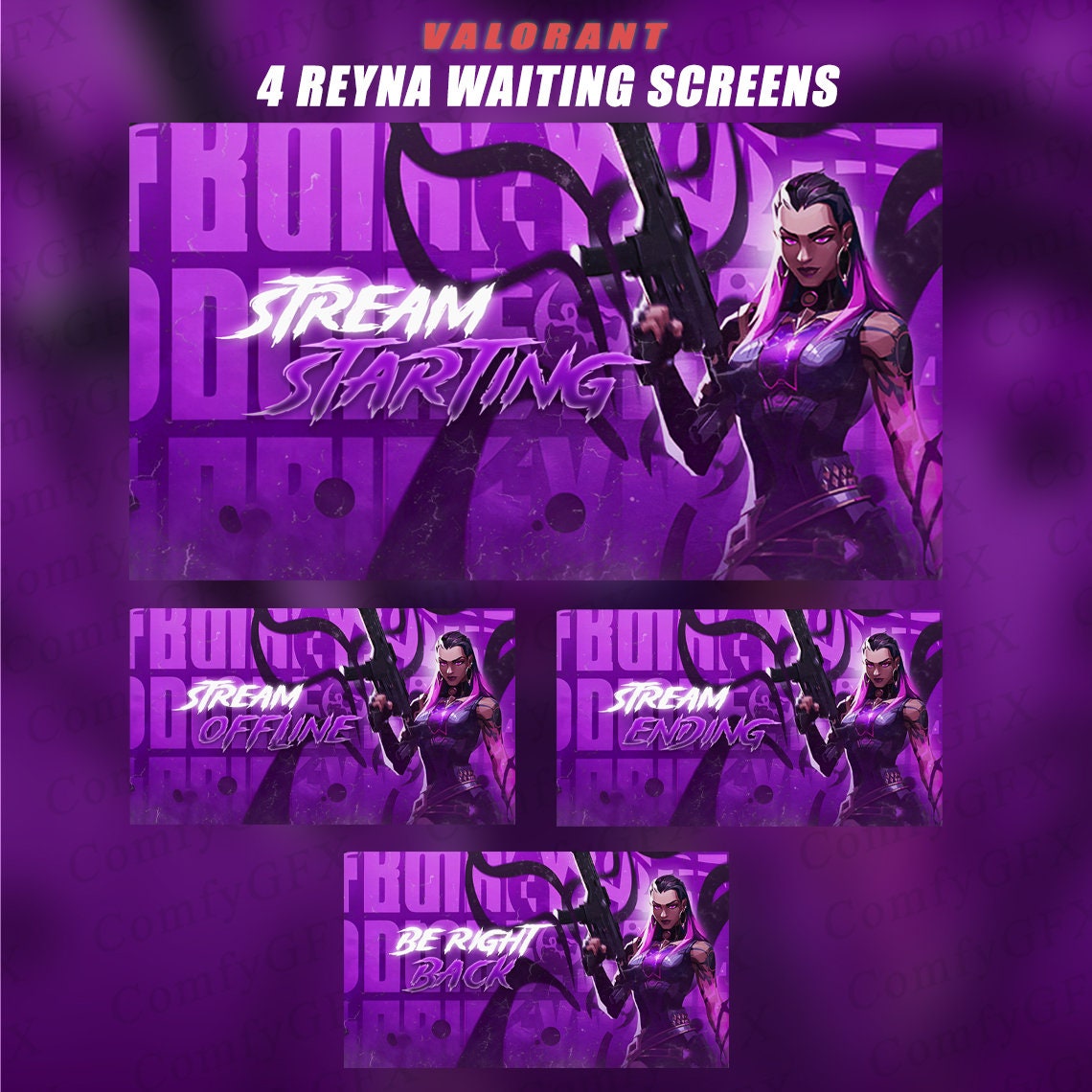 Valorant Reyna Twitch Stream Package - Etsy
