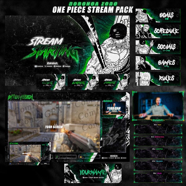 Twitch Packages One Piece - Etsy