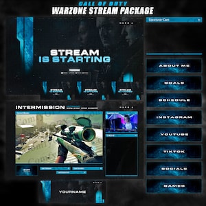 Warzone/cod Mw3 Twitch Overlay Bundle (panels, Screens, Overlay) - Etsy