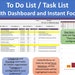 To Do List / Task List | Dashboard, Instant Focus, Highlighting ...