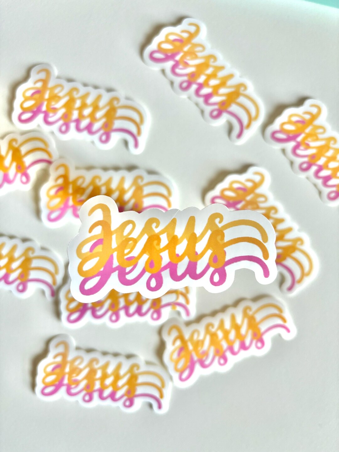 Jesus Waterproof Sticker, Retro Jesus Waterproof Emblem, Mercy Vinyl ...