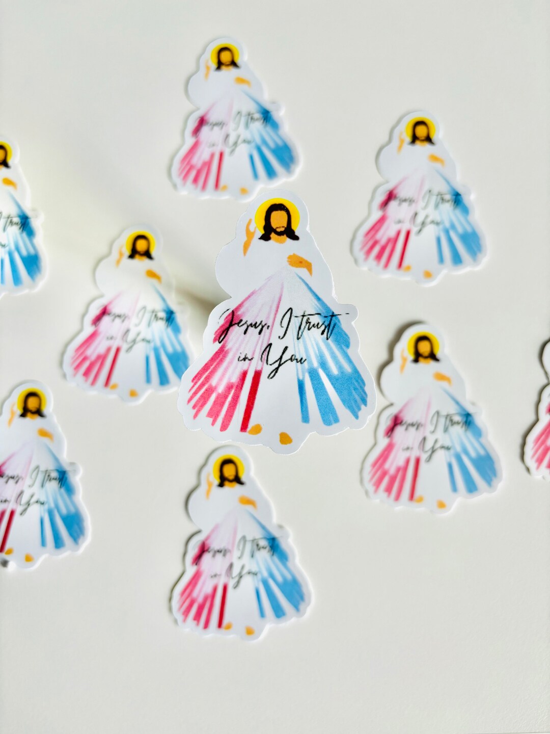 Divine Mercy Waterproof Sticker, Sacred Heart Waterproof Emblem ...