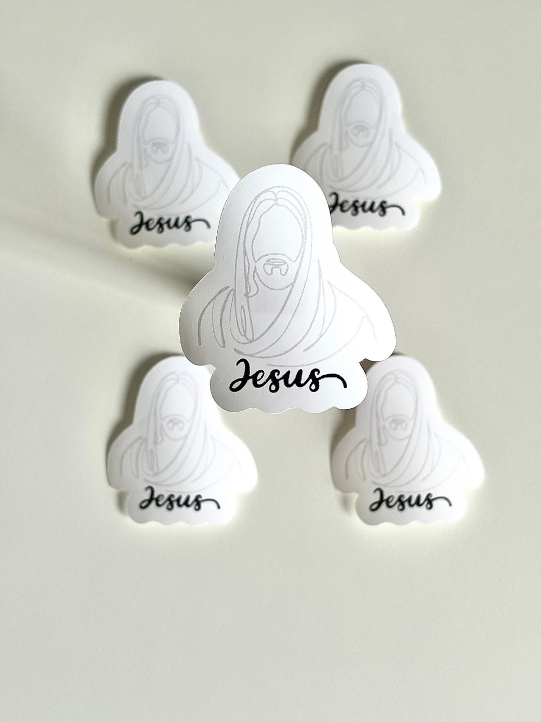 Jesus Waterproof Sticker, Catholic Waterproof Emblem, Jesus Vinyl ...