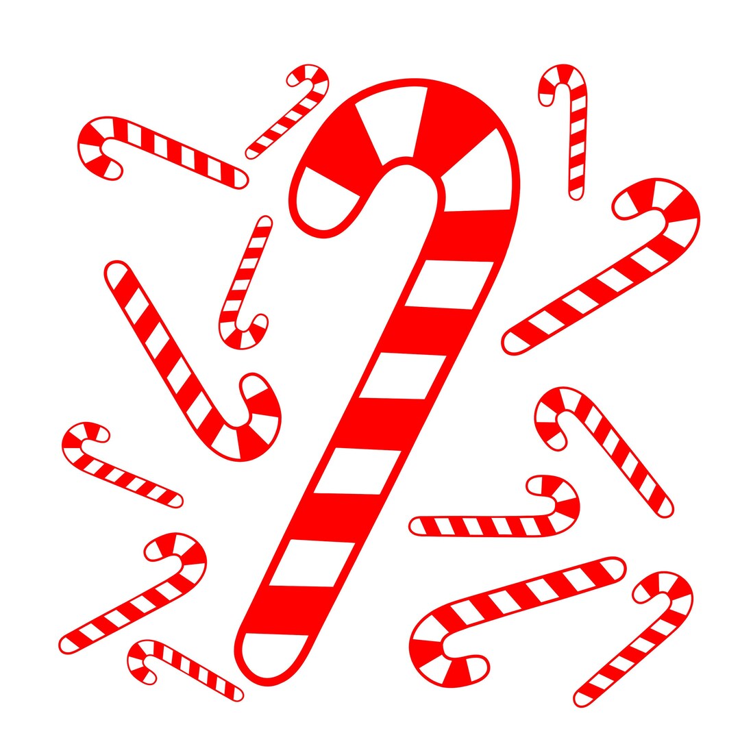 Candy Canes Cricut Cut File, SVG - Etsy