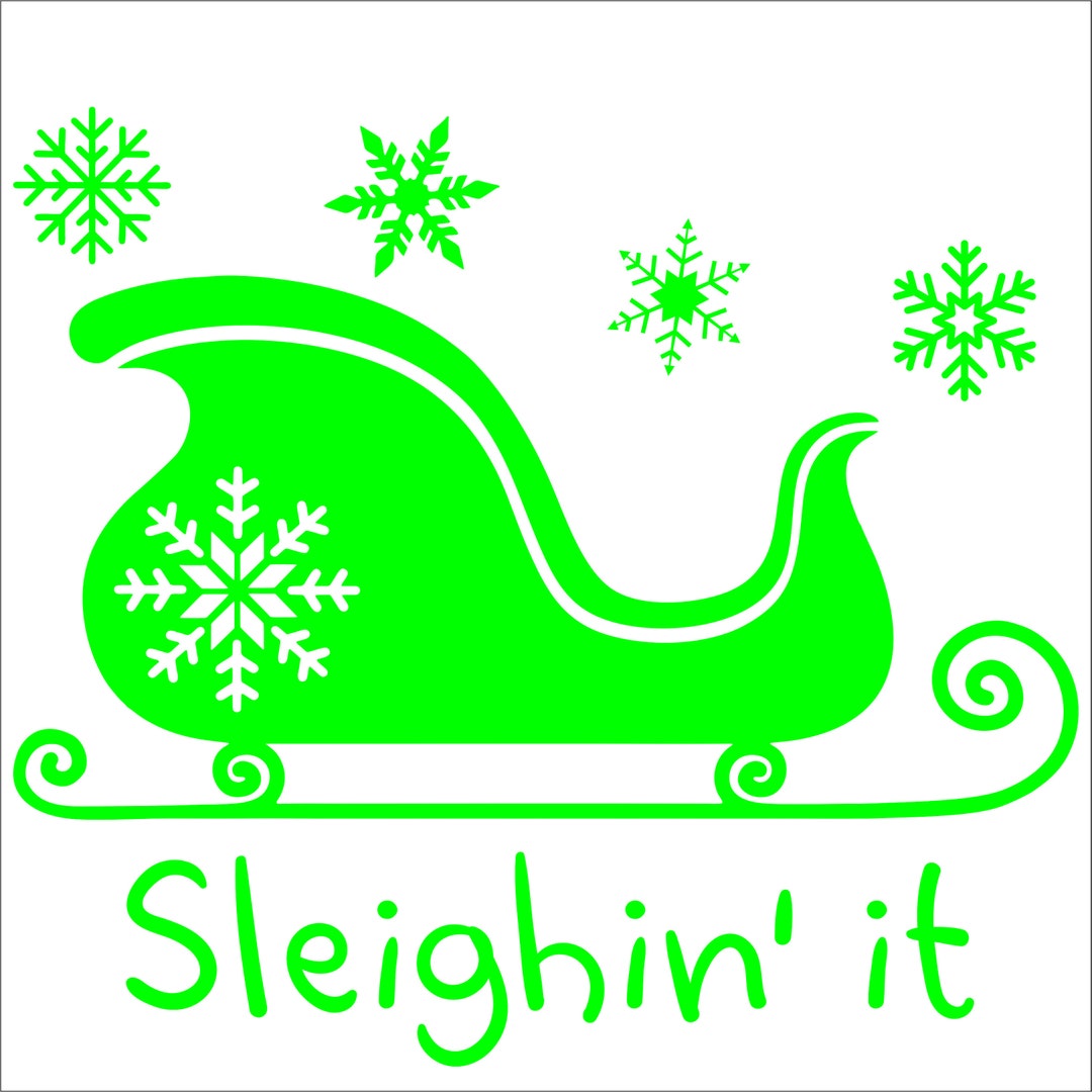 Sleighin' It Kids Edition Cricut Cut File, SVG - Etsy
