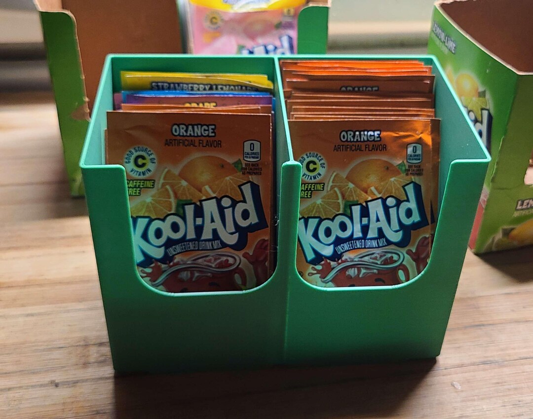 Stackable Drink Mix Container (kool-aid Packets) STL - Etsy