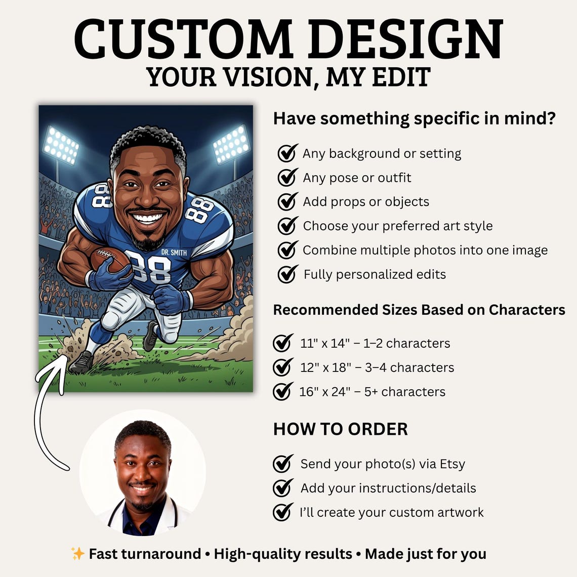 Personalized Mother Son Portrait | Cartoon Illustration Gift | Custom ...