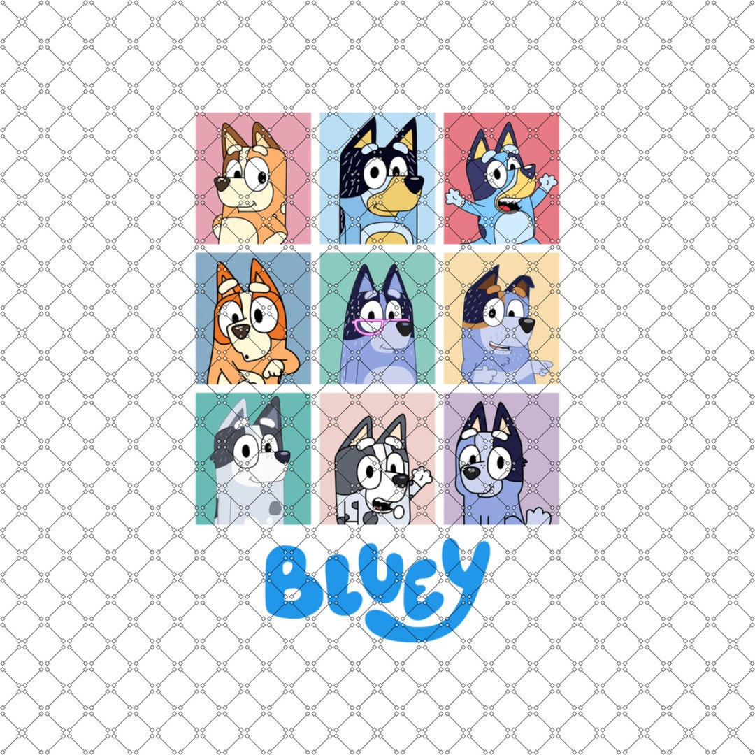 Bluey Team Digital Png Bluey Friends Png Ready to Print - Etsy