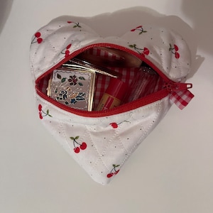 Small Quilted Zipper Pouch, Quilted Coin Purse, Cute Quilted Coin Pouch ...