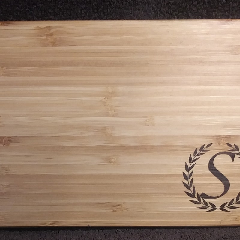 Monogram Cutting Board - Etsy