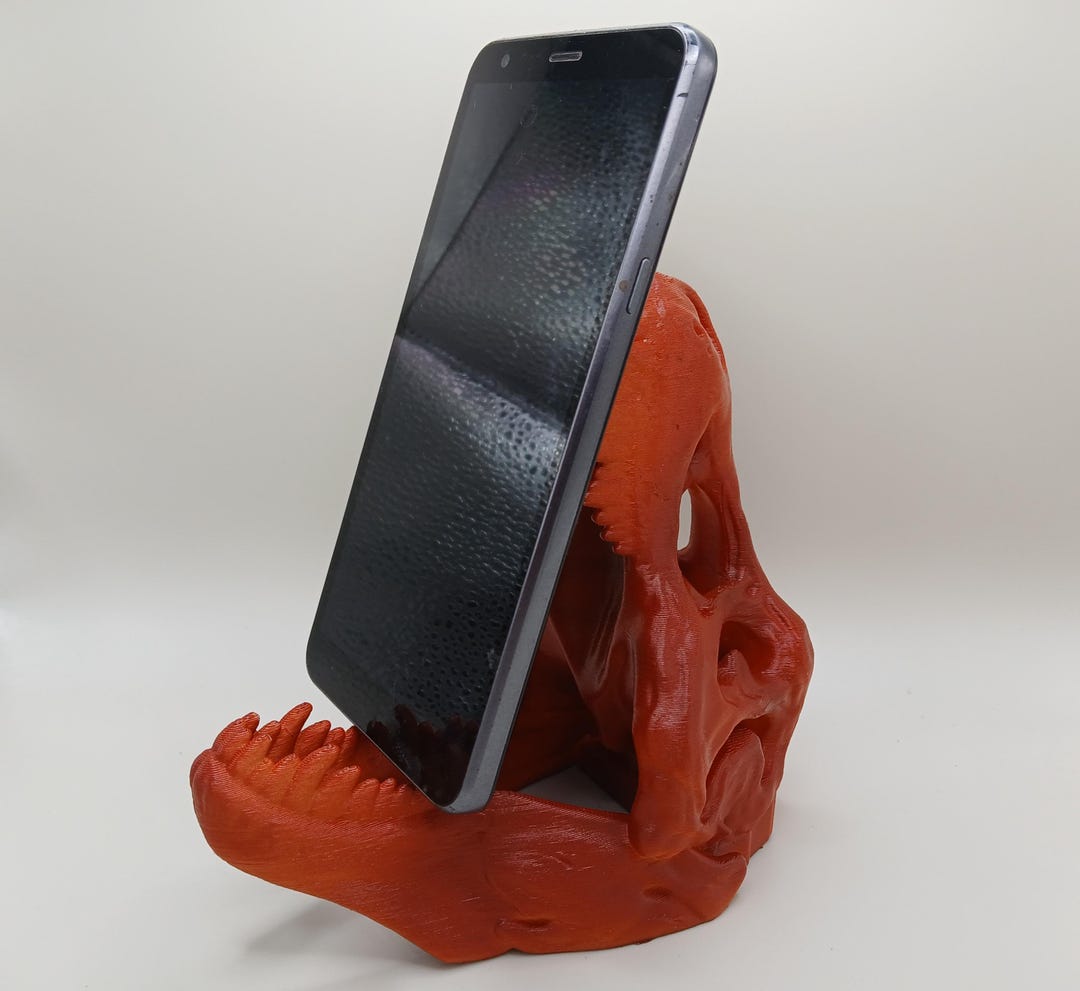 Realistic T-rex Skull Phone Stand 3d Printed Airbrushed and Hand ...