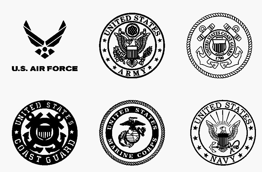 United States Military Branch Logo. Custom Bamboo Cutting Board ...