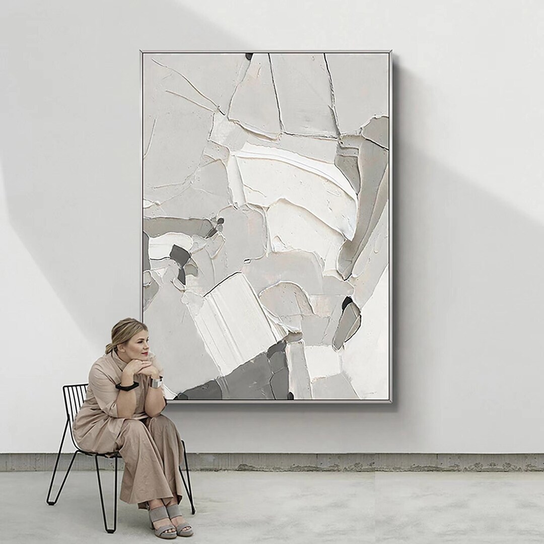 Abstract Painting Art Beige Painting Art Wall Art Abstract Beige ...