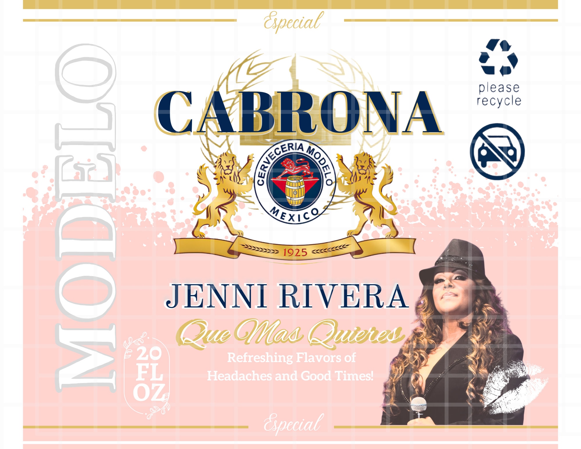 Jenni Cabrona 20oz Digital Sublimation Print - Etsy