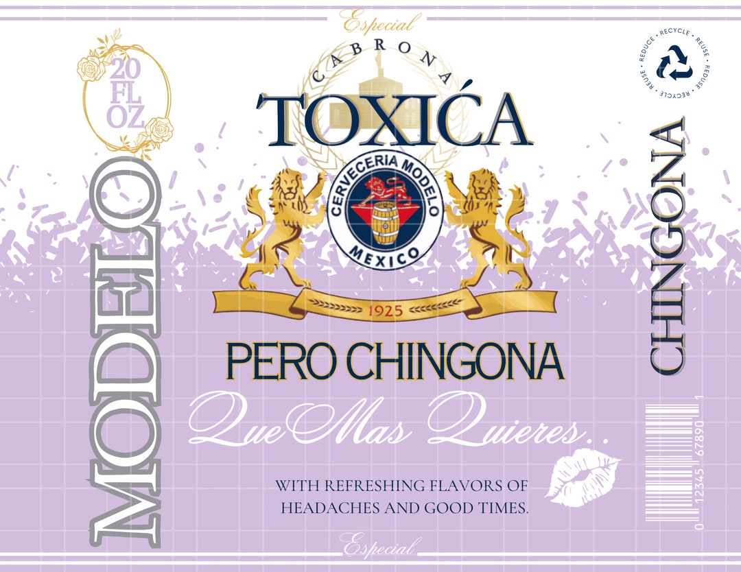 Toxica Modelo Purple 20oz Wrap for Sublimation - Etsy