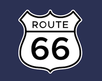 Decal Sticker Route 66 Us Travel Speed America Helmet Car Motorbike ...