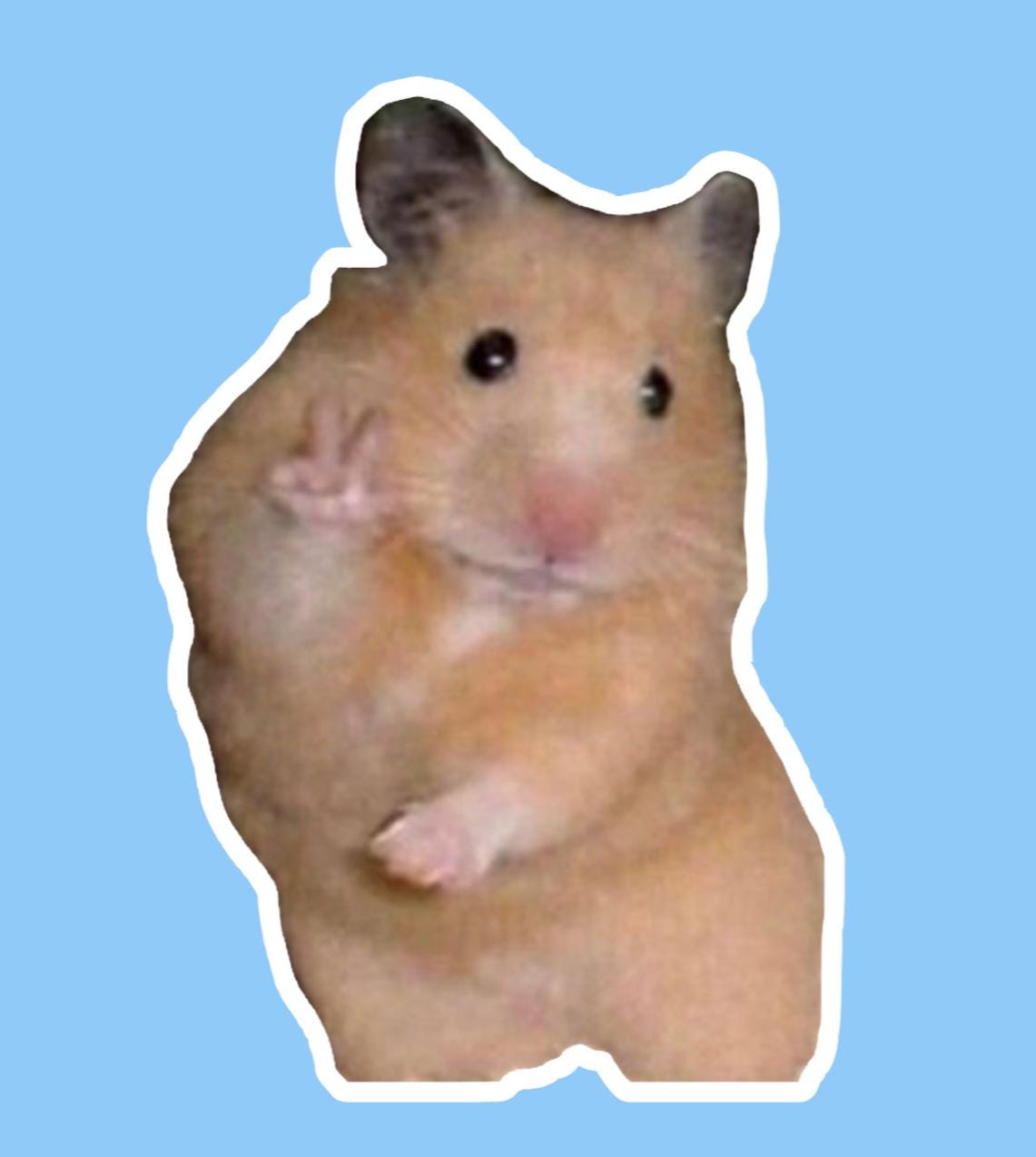 Hamster Meme Die Cut Sticker Decal - Etsy